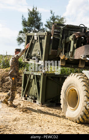 A U.S. Marine Corps John Deere Tractor/Rubber Tired/Articulated ...