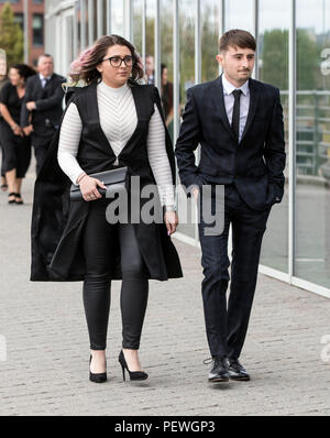 Sophie and Pete Sandiford from Gogglebox arrive at the New York Stadium ...