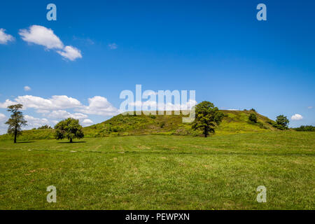 Monks Mound at Cahokia Mounds State Historic Site Collinsville IL Stock ...