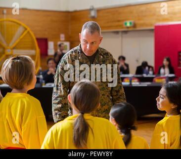 Children from Ginoza Village, Okinawa, and 5th-graders with Bechtel ...