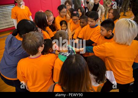 Children from Ginoza Village, Okinawa, and 5th-graders with Bechtel ...