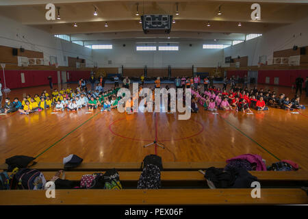 Children from Ginoza Village, Okinawa, and 5th-graders with Bechtel ...
