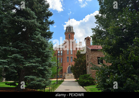 University of Colorado Boulder Old Main Building with Blue Skies Stock ...