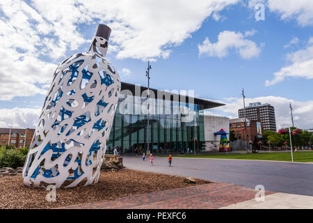 The MIMA building and the Bottle of Notes statue in Middlesbrough ...