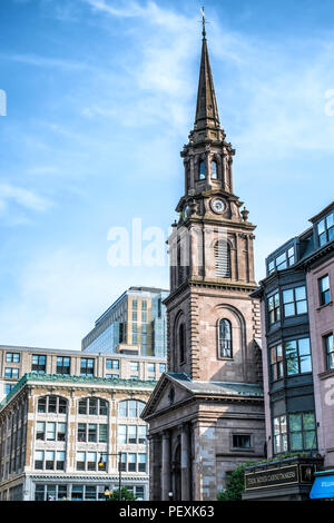 Arlington Street Church in Boston, Massachusetts. The present building ...