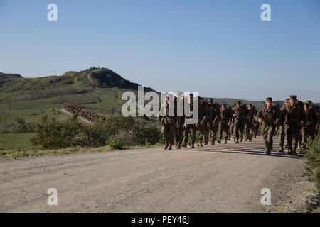 Col. Roberta L. Shea and Sgt. Maj. David A. Wilson lead I Marine ...