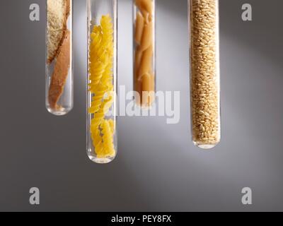 Foods in test tubes, studio shot Stock Photo - Alamy