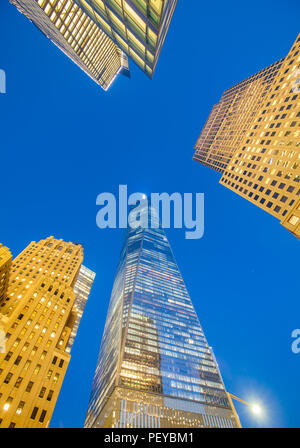 One World Trade Center towers over the buildings of Brookfield Place ...