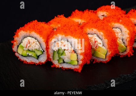 Japanese cold roll with crab Stock Photo - Alamy
