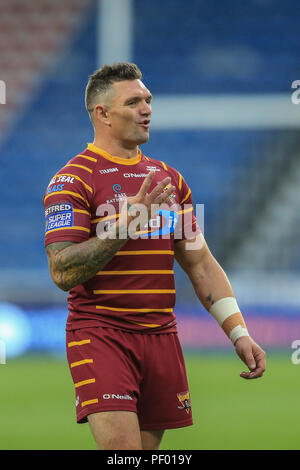 Huddersfield, UK. 17th August 2018 , John Smiths Stadium, Huddersfield ...