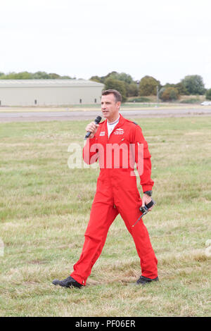 Squadron Leader Adam Collins, RAF Red Arrows Red 10 at The London ...