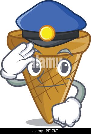 Detective cartoon ice cream wafer cone Stock Vector Image & Art - Alamy