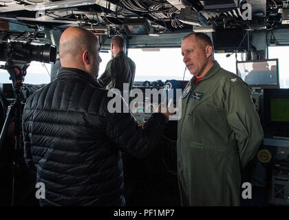 US Navy Capt. Will Pennington, commanding officer of the 7th Fleet ...