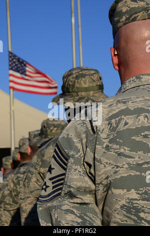 Chief Master Sgt. Thomas Good, 379th Air Expeditionary Wing command ...