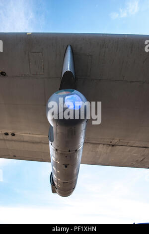 A 189th Airlift Wing C-130H is mounted with a Northrop Grumman LITENING ...