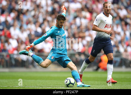 Fulham goalkeeper Fabri during the Premier League match at Wembley ...