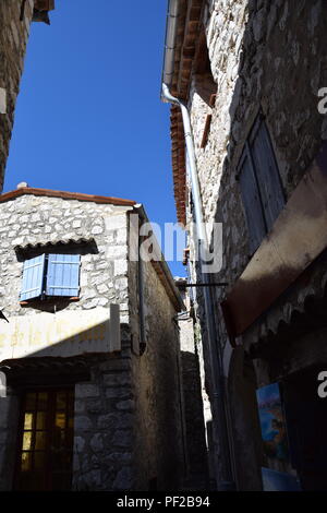 Views of the village and surrounding countryside of Gourdon, Provence ...