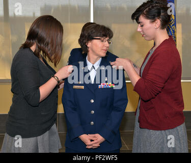 Lt. Col. Kathleen Amyot, Commander of the 155th Medical Group has her ...