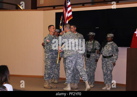 Lt. Col. Scott Victor, Command Sgt. Maj. Chad Peters, and 181st ...