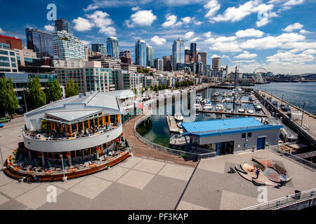 View of Seattle's Waterfront from Bell Street Pier and Conference ...
