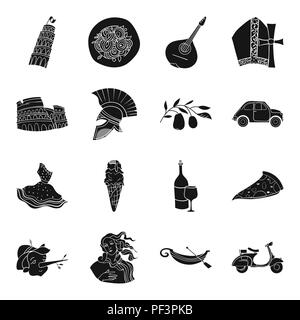 Vector logo for Italian Gelato, black sign board for kids cafe with ...