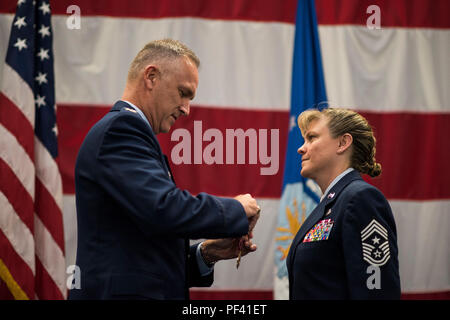 Col. Michael Miller, 2nd Bomb Wing commander, and Airman 1st Class ...