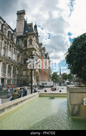Typical, historical building in Paris with parisian style Stock Photo ...
