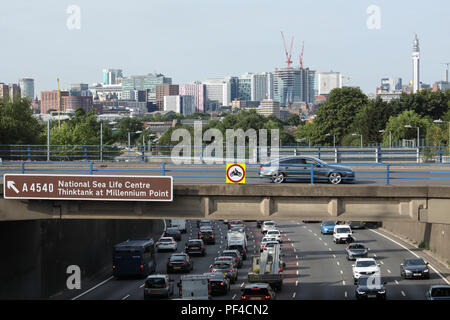 A38M Aston Expressway, Birmingham, England - September 19th 2022 - A ...
