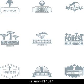 Mycelium logo set, simple style Stock Vector Image & Art - Alamy