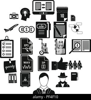 Debenture stock icons set, simple style Stock Vector Image & Art - Alamy