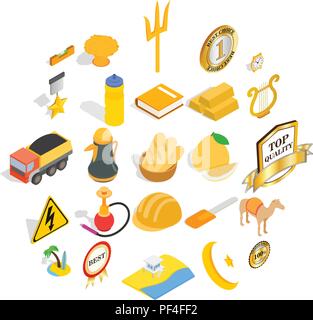 Successful life icons set, isometric style Stock Vector Image & Art - Alamy