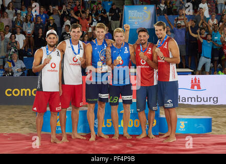 First placed in the beach volley World Championships from left, Norway ...