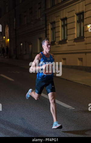 Stockholm, Sweden. 18 August 2018. Midnight run at the streets of ...