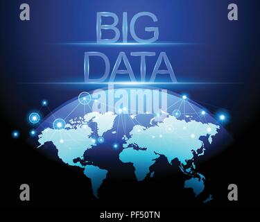 world database server connection internet of things line icon vector ...