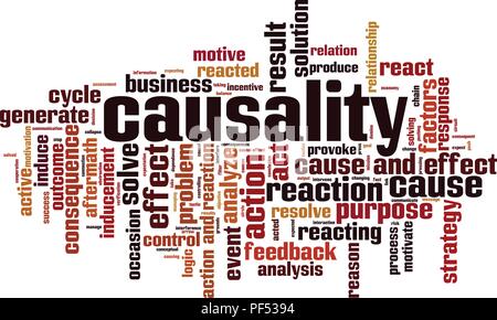 Cause and effect word cloud concept. Vector illustration Stock Vector ...