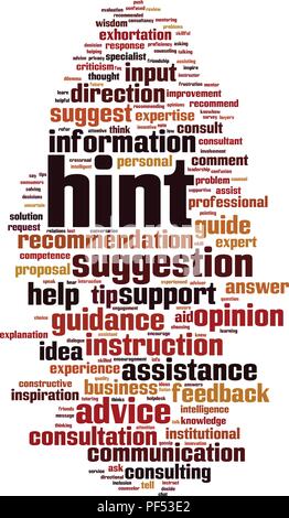 Hint word cloud concept. Vector illustration Stock Vector Image & Art ...