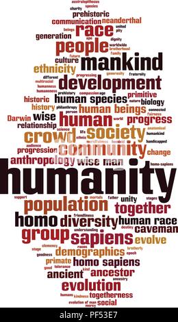 Humanity word cloud concept. Vector illustration Stock Vector Image ...