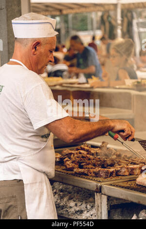 A local Italian festival called a Sagra Stock Photo - Alamy