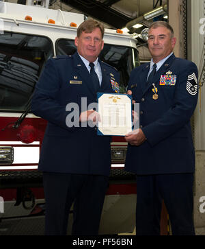 Chief Master Sgt. Christopher August. 8th Fighter Wing weapons manager ...