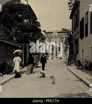 A picture of the Gate of Athena Archegetis (Athens Stock Photo - Alamy