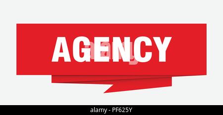 agency sign. agency paper origami speech bubble. agency tag. agency ...
