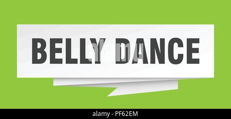 belly dance sign. belly dance paper origami speech bubble. belly dance ...
