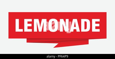 lemonade sign. lemonade paper origami speech bubble. lemonade tag ...