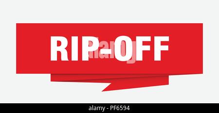 rip-off sign. rip-off paper origami speech bubble. rip-off tag. rip-off ...