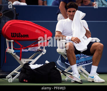 Novak Djokovic in-between games during his Gentlemen's Singles semi ...