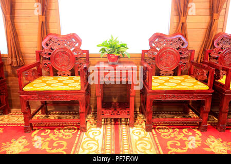 Chairs in the conference room, Chinese furniture Stock Photo - Alamy