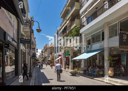 PATRAS, GREECE MAY 28, 2015: Panoramic view of King George I Square in ...