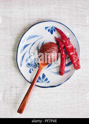 Korean sources red pepper paste, red pepper paste sauce Stock Photo - Alamy