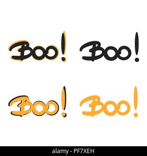 Boo Ink hand lettering. Modern brush calligraphy Stock Vector Image ...