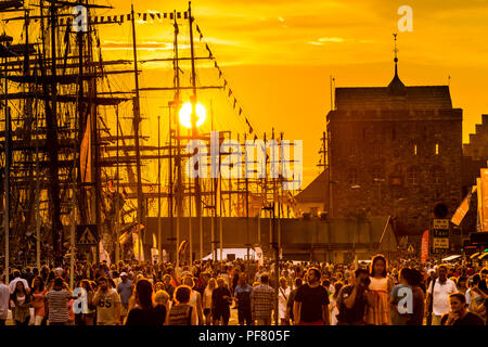 Tall Ships Race Bergen, Norway 2014. The Danish sail ship "Georg Stage ...